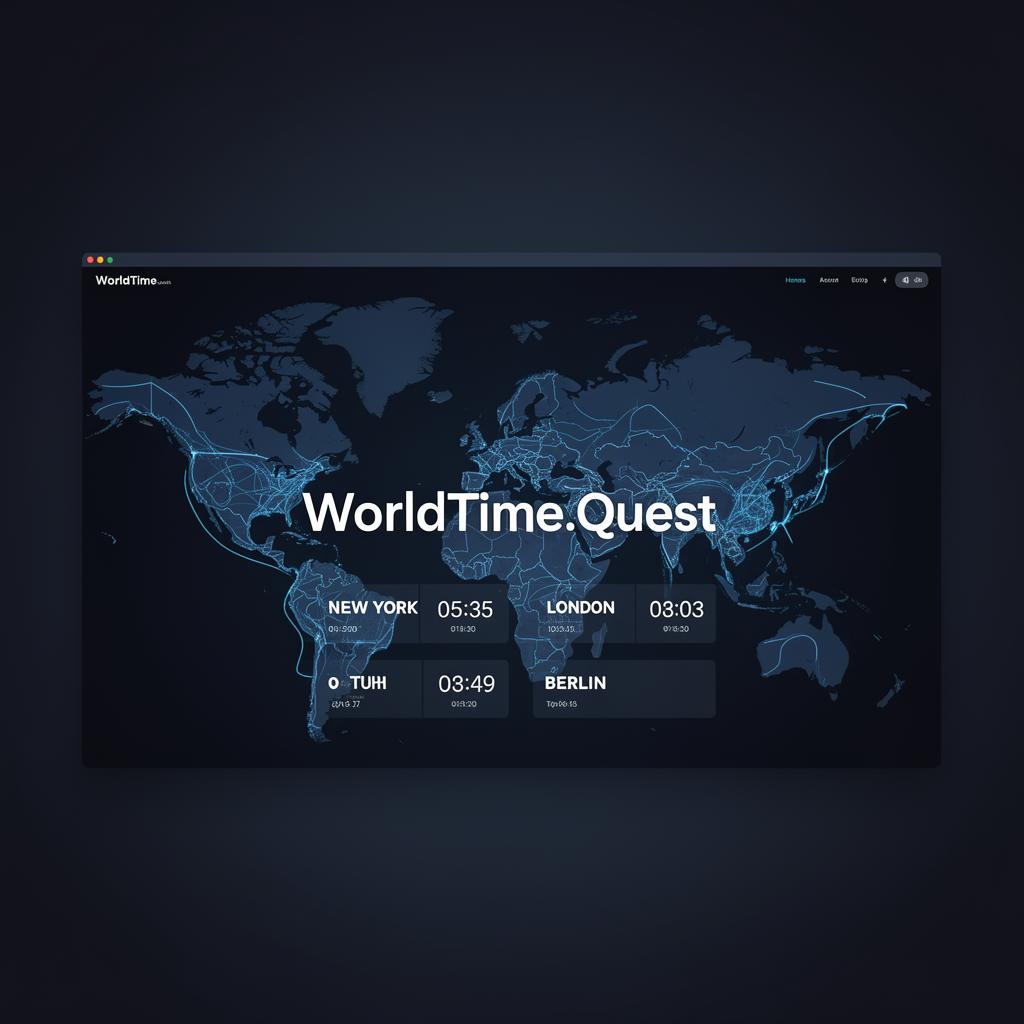WorldTime.Quest – Aktuelle Uhrzeit & Zeitzonen weltweit